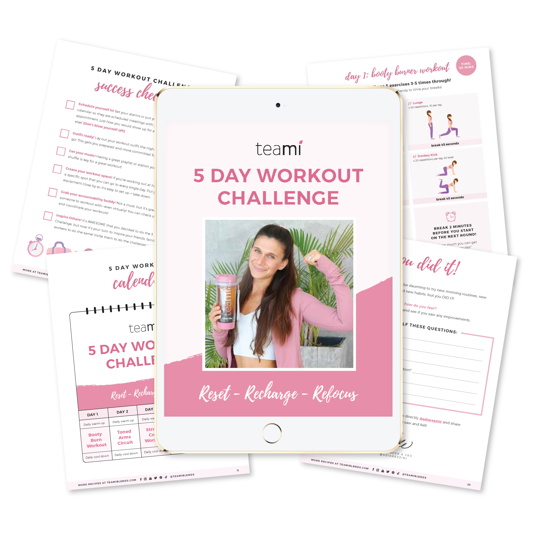 5 Day Workout Challenge By Teami Blends FREE Book Download